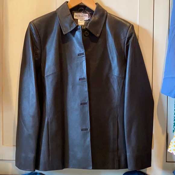 Pendleton | Jackets & Coats | Nwt Pendleton 0 Leather Jacket Size Small ...